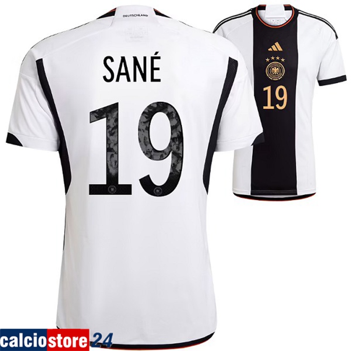 Numeri Maglie Calcio Germania (SANE #19）Coppa Del Mondo 2022 Prima ...