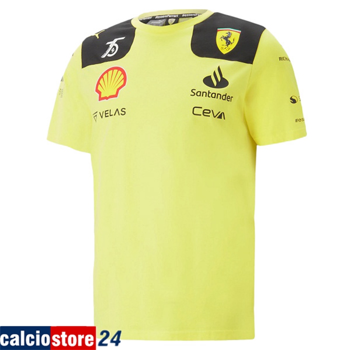 Siti Per Comprare T-Shirt F1 Scuderia Ferrari Team Giallo 2022 Ufficiale