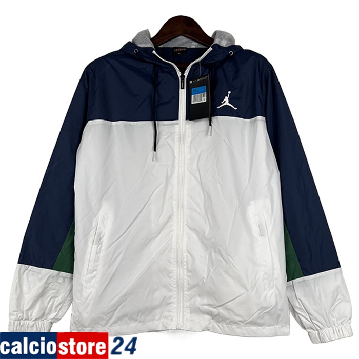 Shop Giacca A Vento Jordan Bianco/Blu 2023/2024 Ufficiale